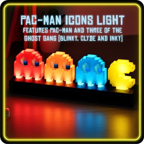 Pac Man and Ghosts Light, Pac Man Collectable Figure Lamp - Walmart.com