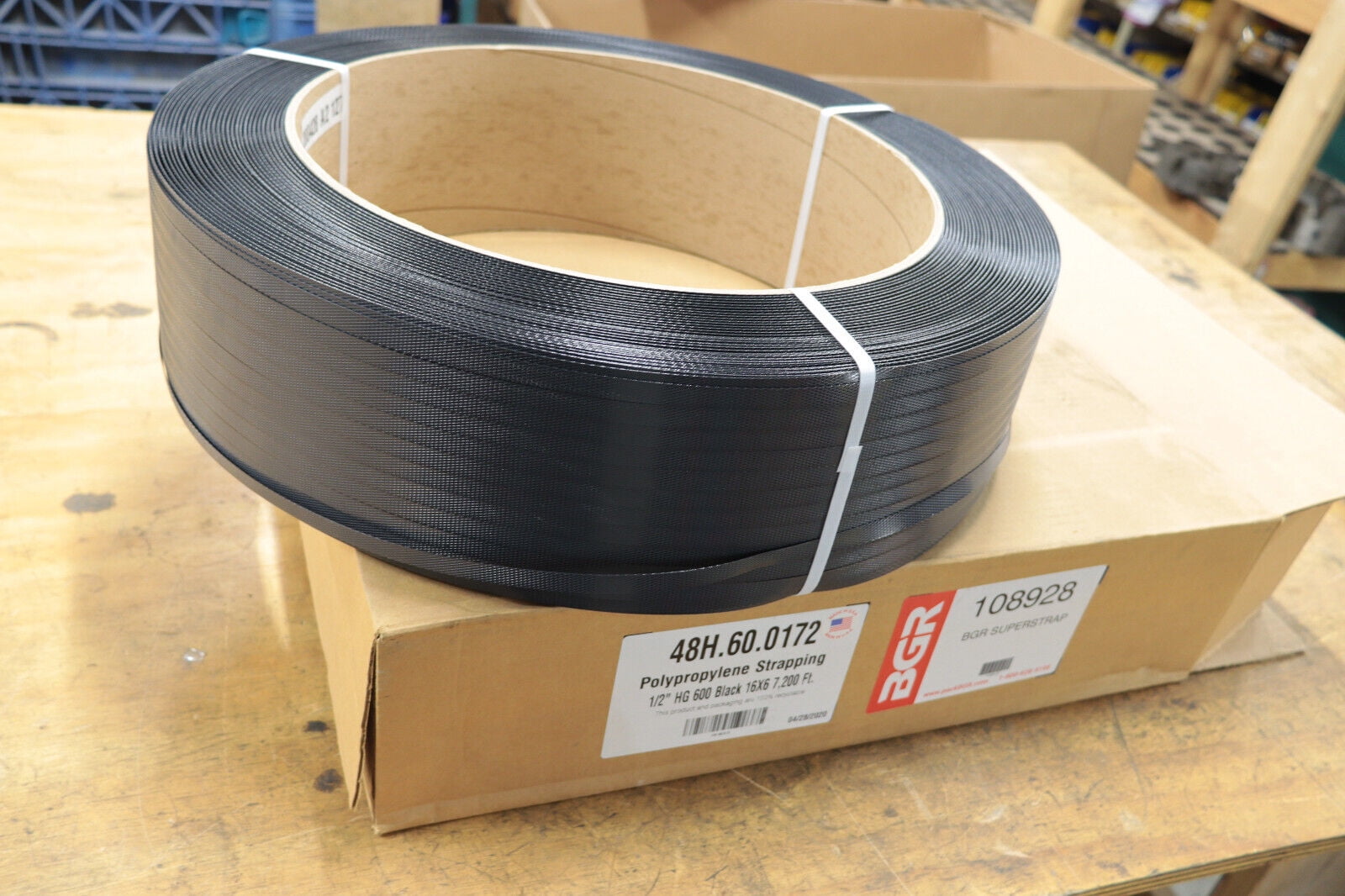 Pac Strapping Hand Grade Polypropylene Strapping 1/2" W x 7200' L 16" x ...