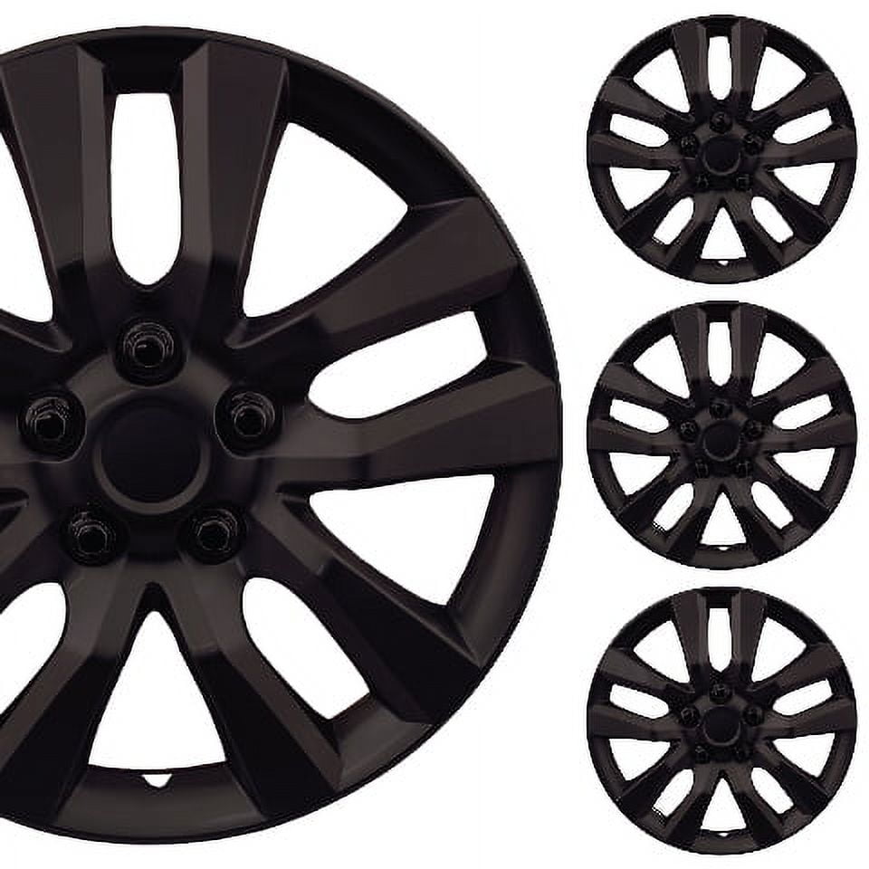 PacRim 16" Gloss Black Wheel Covers |Hubcap Set |Universal Fit for 16 ...