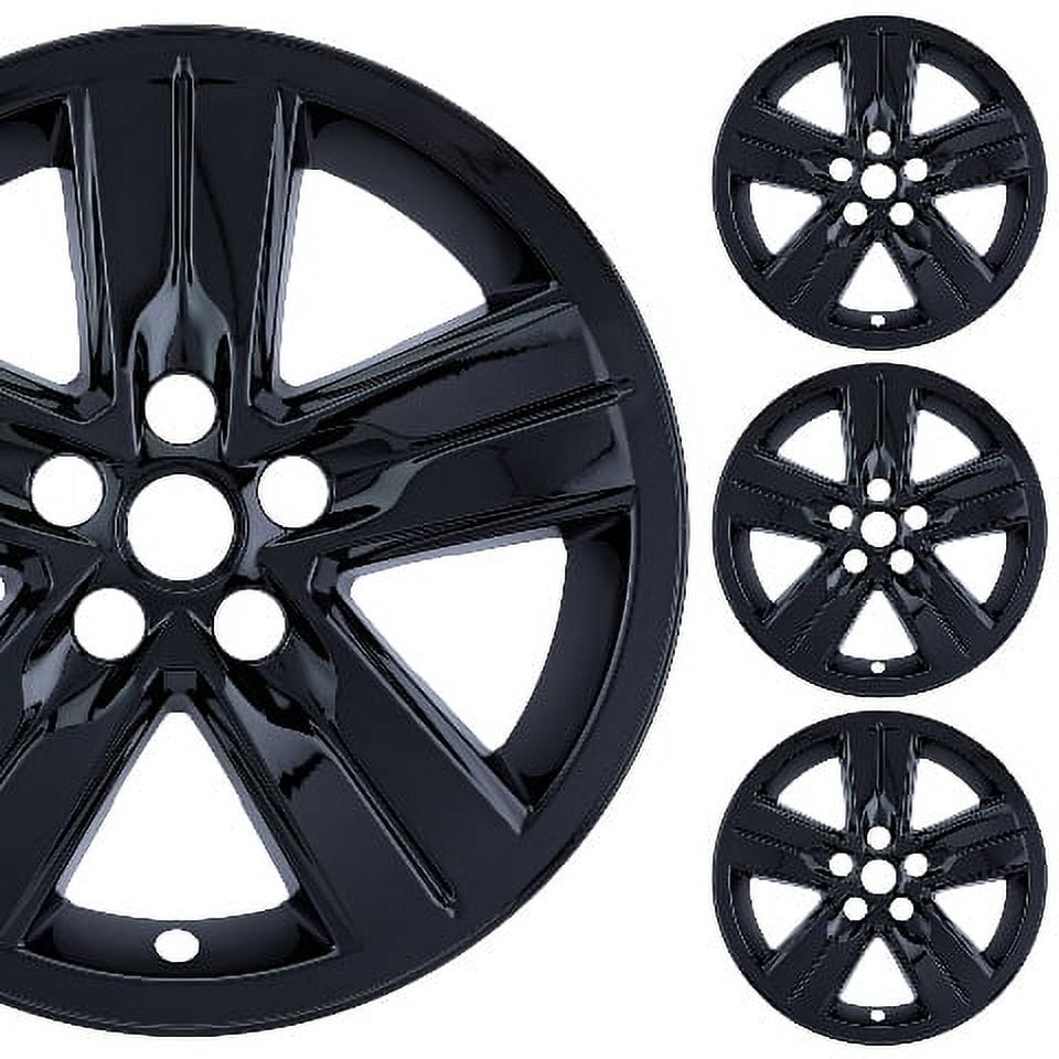 PacRim 16 inch Custom Steel Auto Rims, Gloss Black Wheel Skin Cover ...