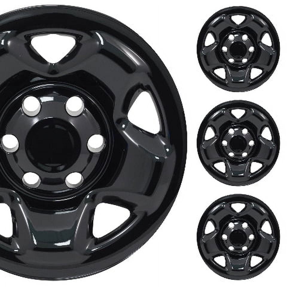 PacRim 16" Gloss Black Wheel Skin Cover |Compatible with 16" Toyota ...