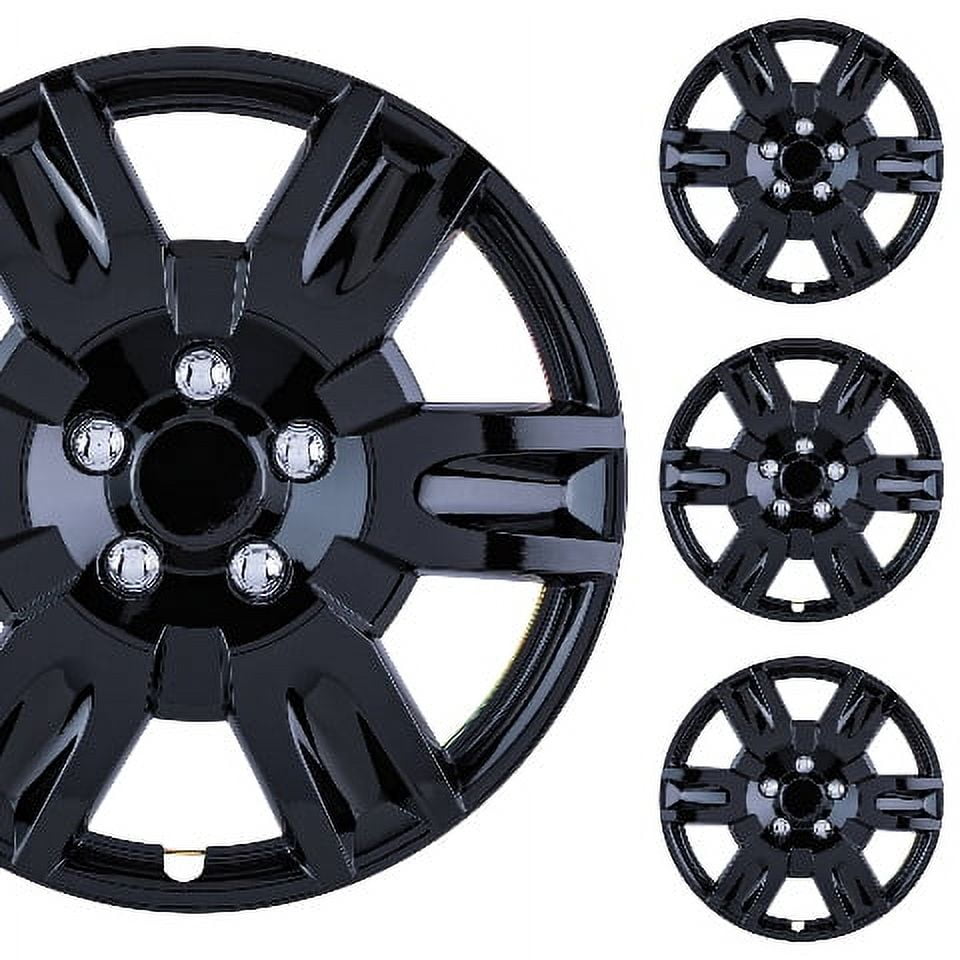PacRim 16" Gloss Black Wheel Cover |Universal Fit for 16" Wheels ...