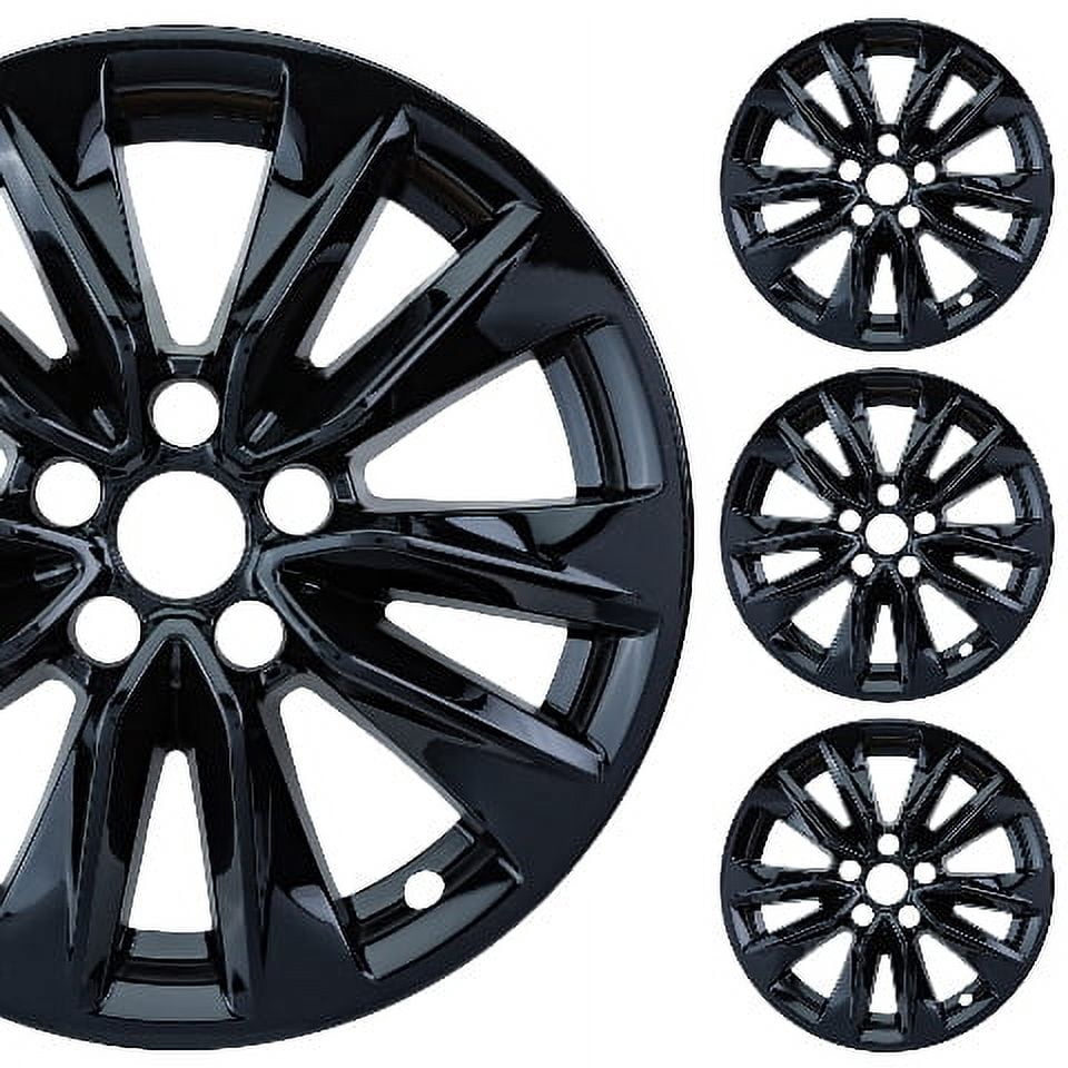 PacRim 17" Gloss Black Wheel Skin Cover |Compatible with 17" Toyota ...