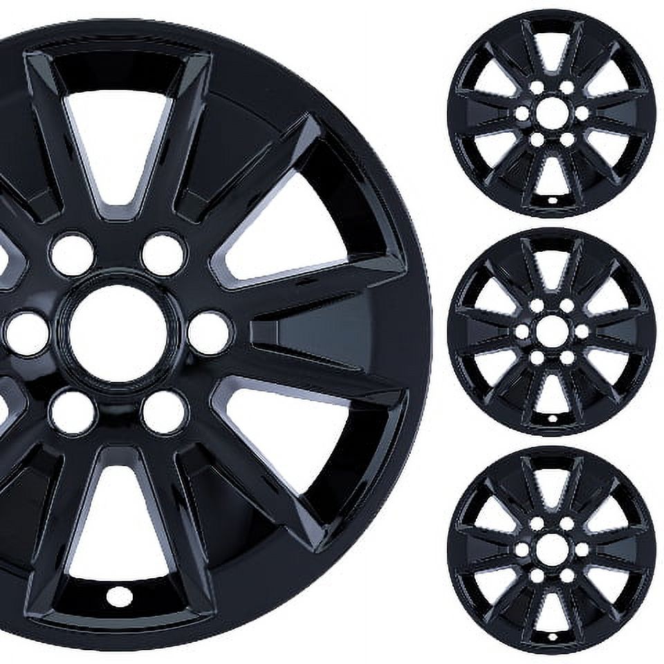 PacRim 17" Gloss Black Wheel Skin Cover Fits 17" Chevy Silverado 1500 ...
