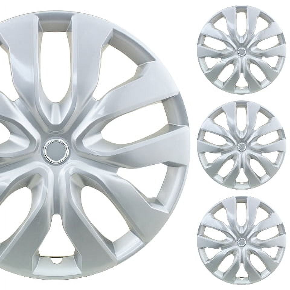 PacRim 17" Silver Lacquer Wheel Covers for Car Auto Steel Rims ...