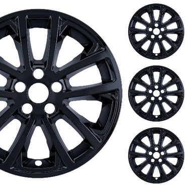 Hardcore Parts 10" 'SS' Glossy Black Wheel Caps - Walmart.com