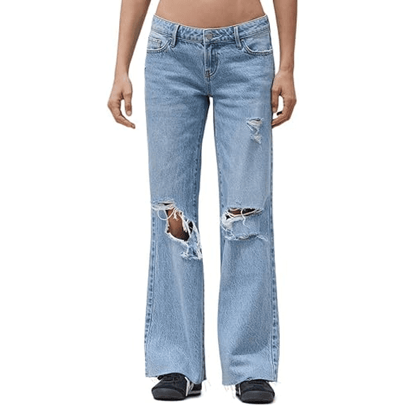 PacSun MEDIUM INDIGO Low Rise Girlfriend Jeans, US 27 - Walmart.com