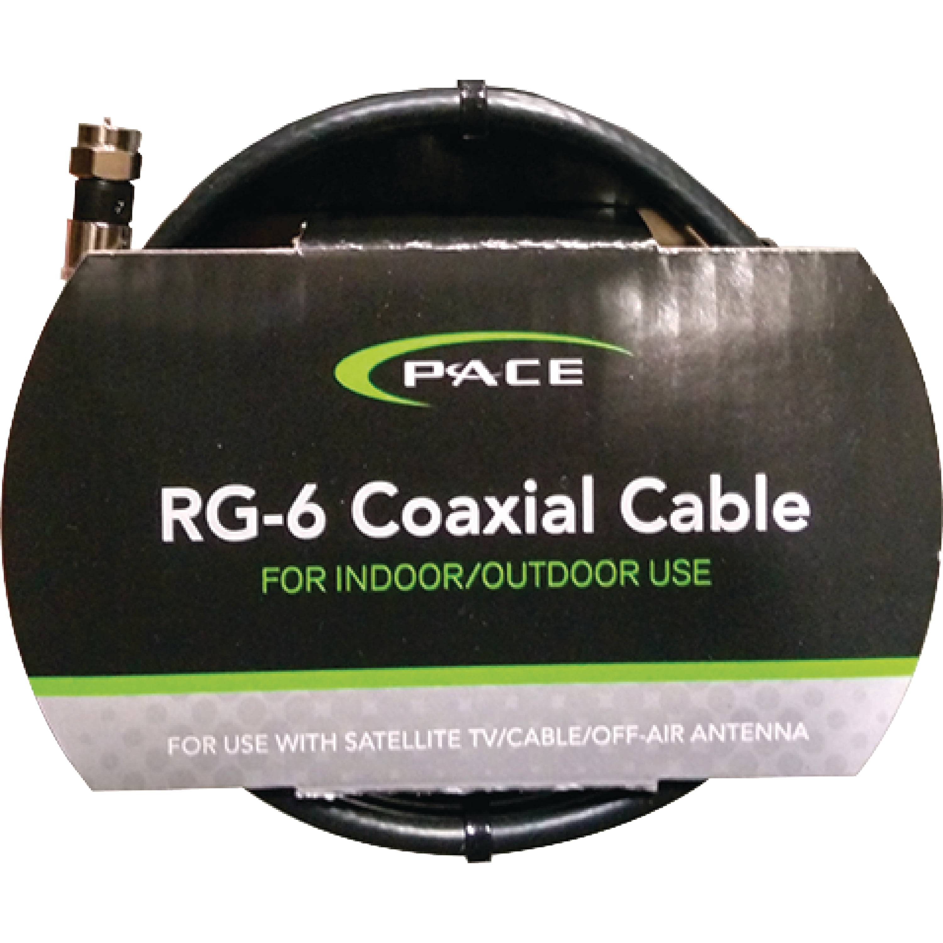 Pace 135-006 RG-6 Indoor Outdoor 6' RV Satellite TV Coaxial Cable ...