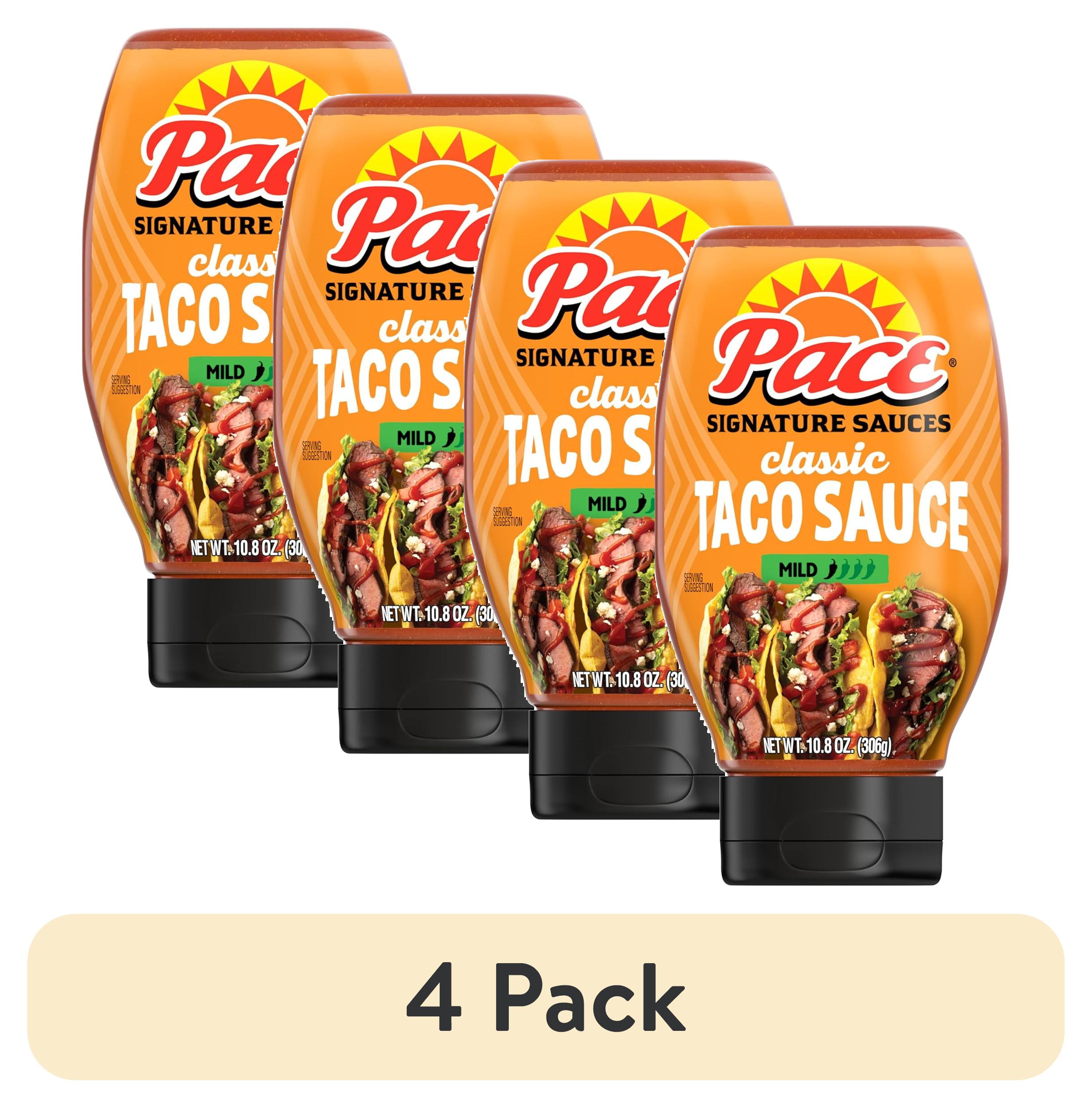 (4 pack) Pace Classic Taco Signature Sauce, 10.8 oz Bottle - Walmart.com