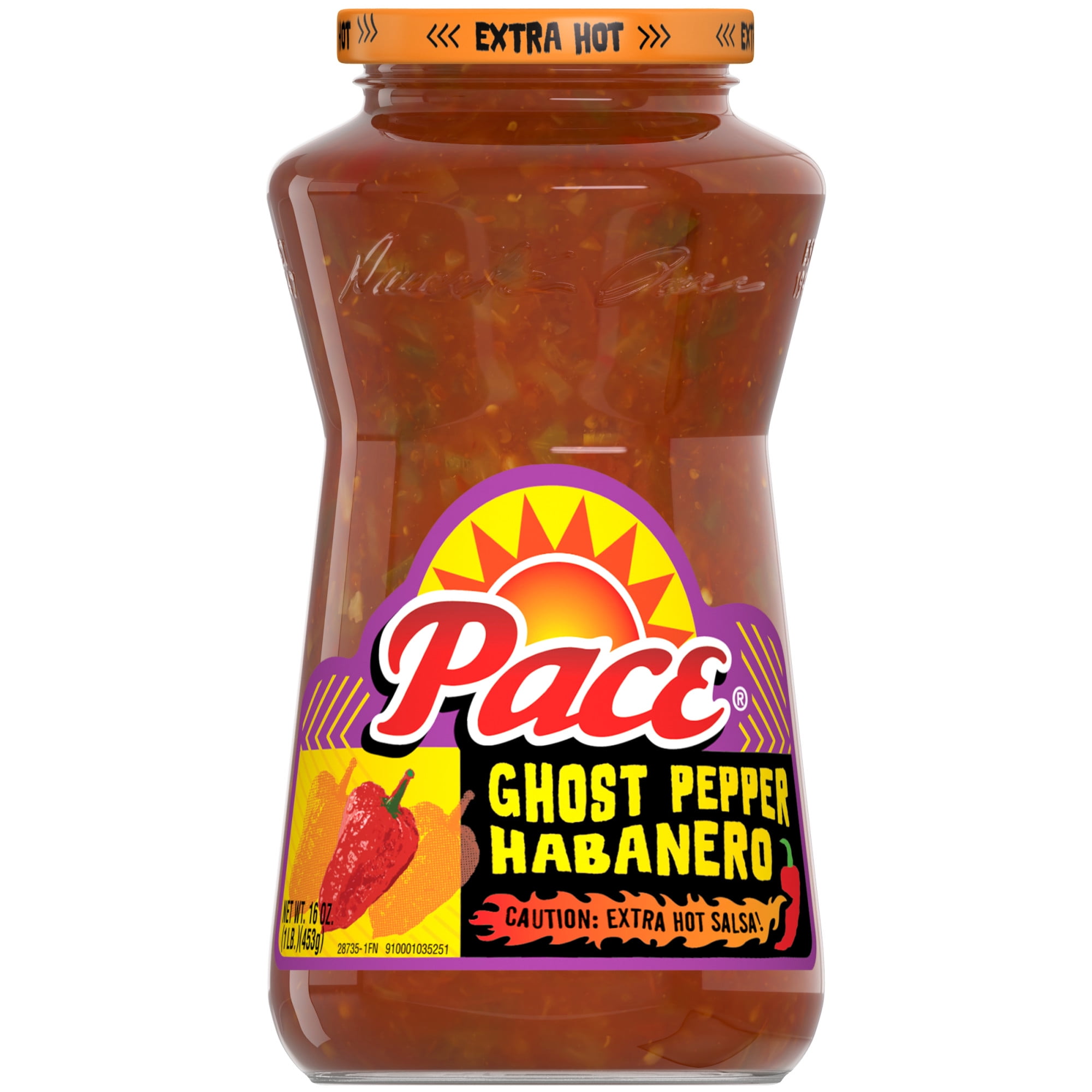 Pace Ghost Pepper Habanero Extra Hot Picante Salsa, 16 oz Jar - Walmart.com