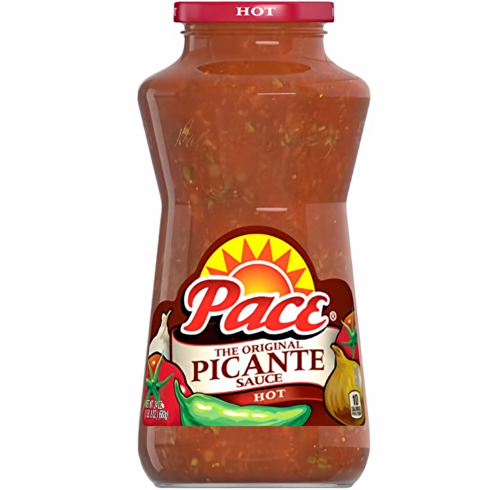 Pace Hot Picante Sauce, 24 oz Pack of 2, Made with Tomatoes, Onions and ...