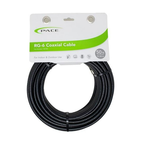 Pace International 138050 50 ft. Coaxial Cable - Walmart Business Supplies