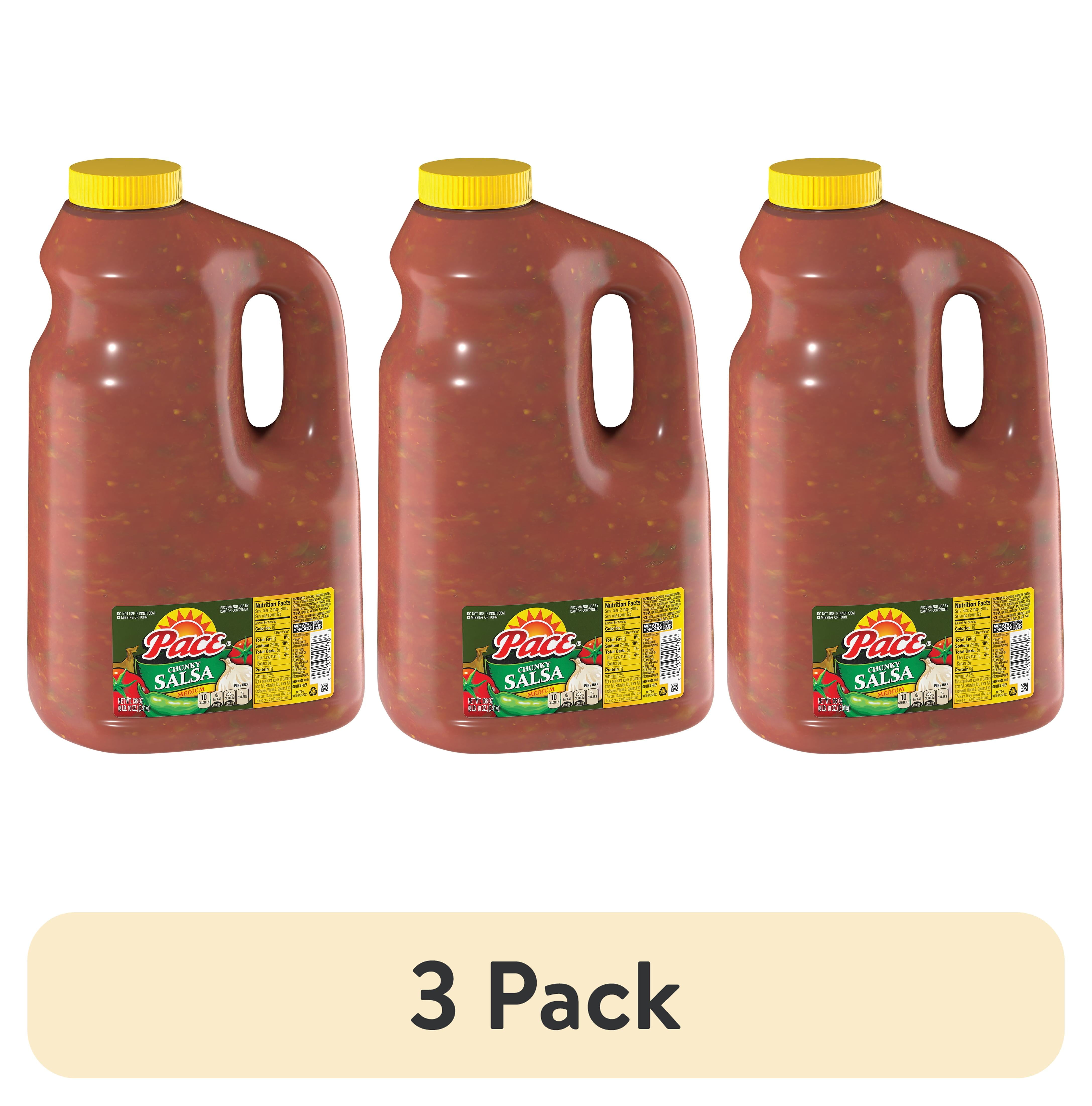 (3 pack) Pace Medium Chunky Salsa, 138 oz - Walmart.com