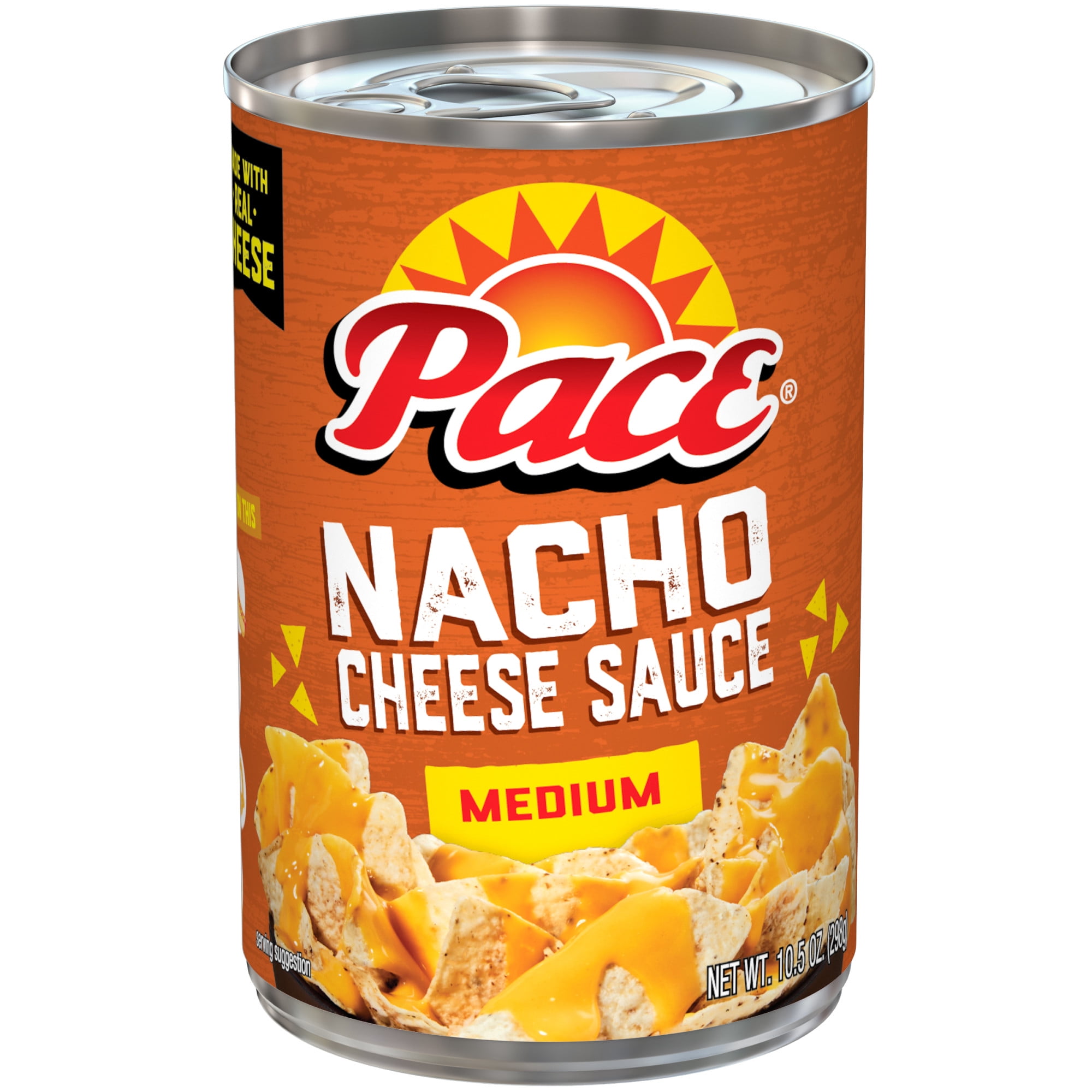 Pace Medium Nacho Cheese Sauce, 10.5 oz Can - Walmart.com