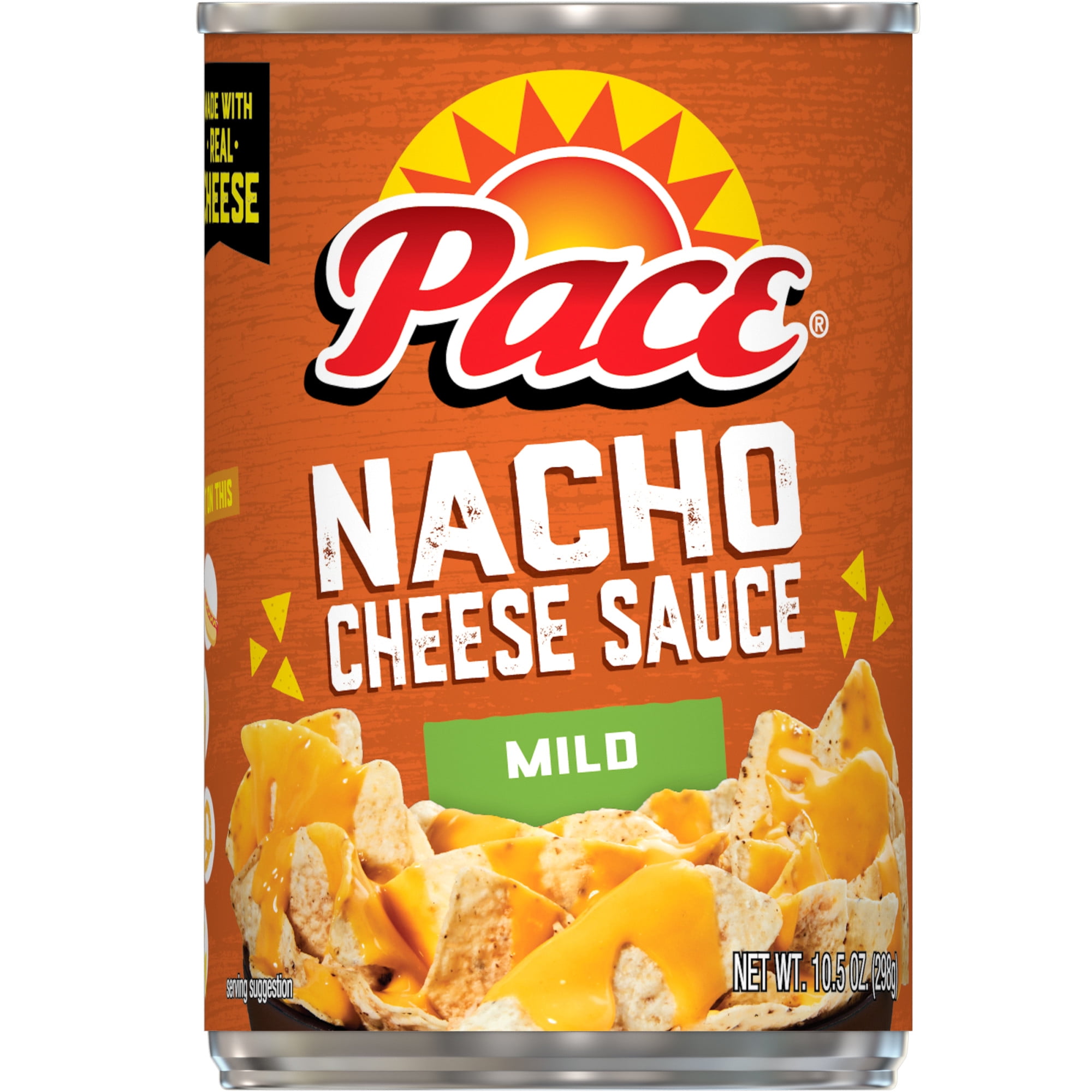 Party Size Pace Mild Nacho Cheese Sauce with Real Cheddar for Family, 10.5 oz Can - Walmart.com