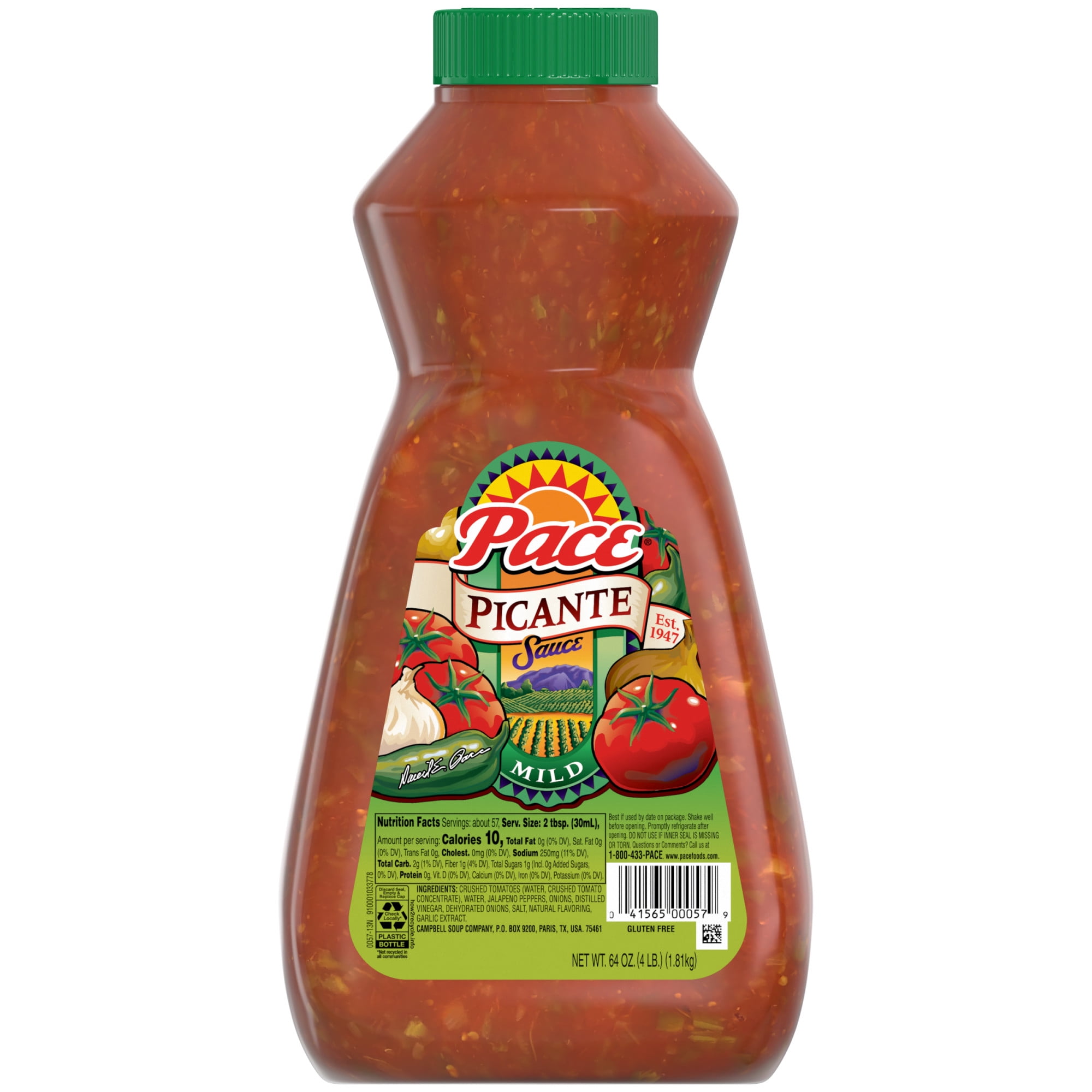 Pace Mild Picante Sauce, 64 oz Bottle - Walmart.com