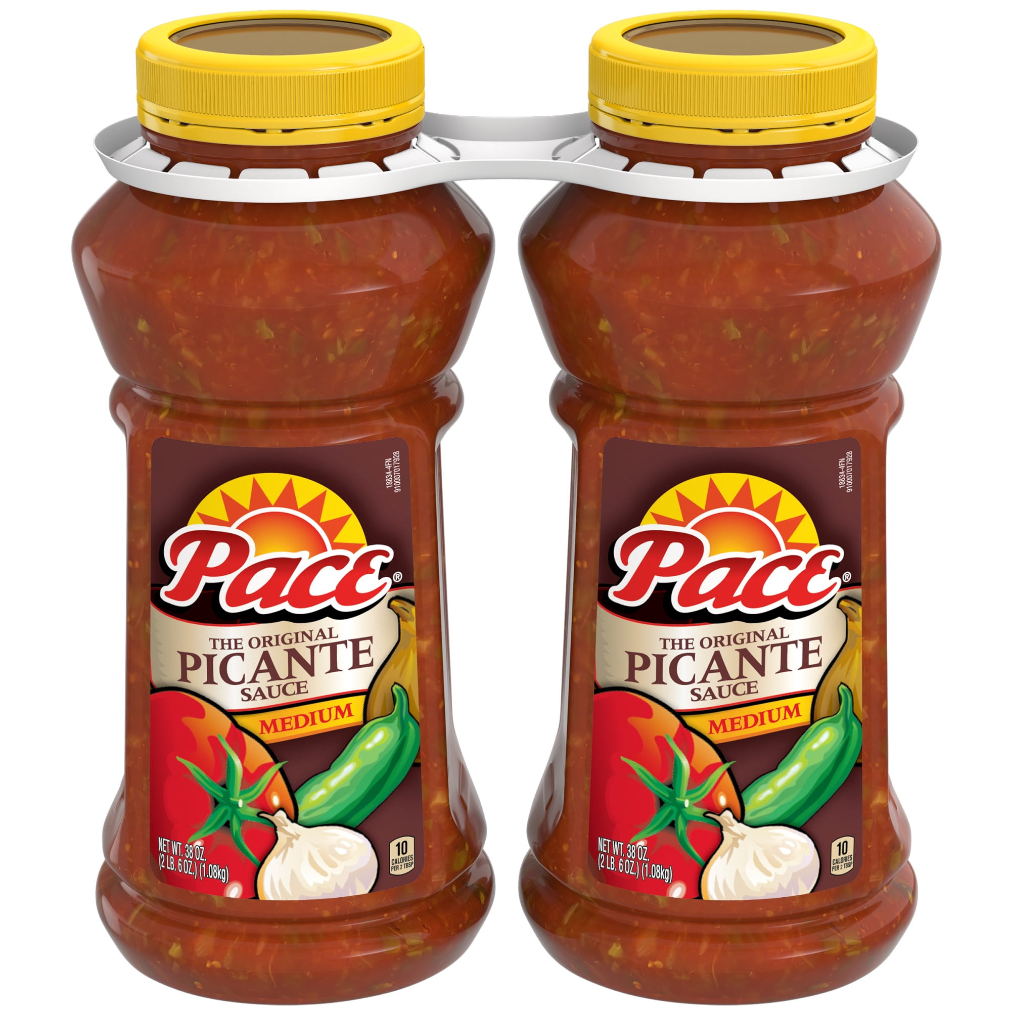 Pace Medium Picante Sauce, 38 oz, Tomatoes, Onions, Jalapeños - Walmart.com