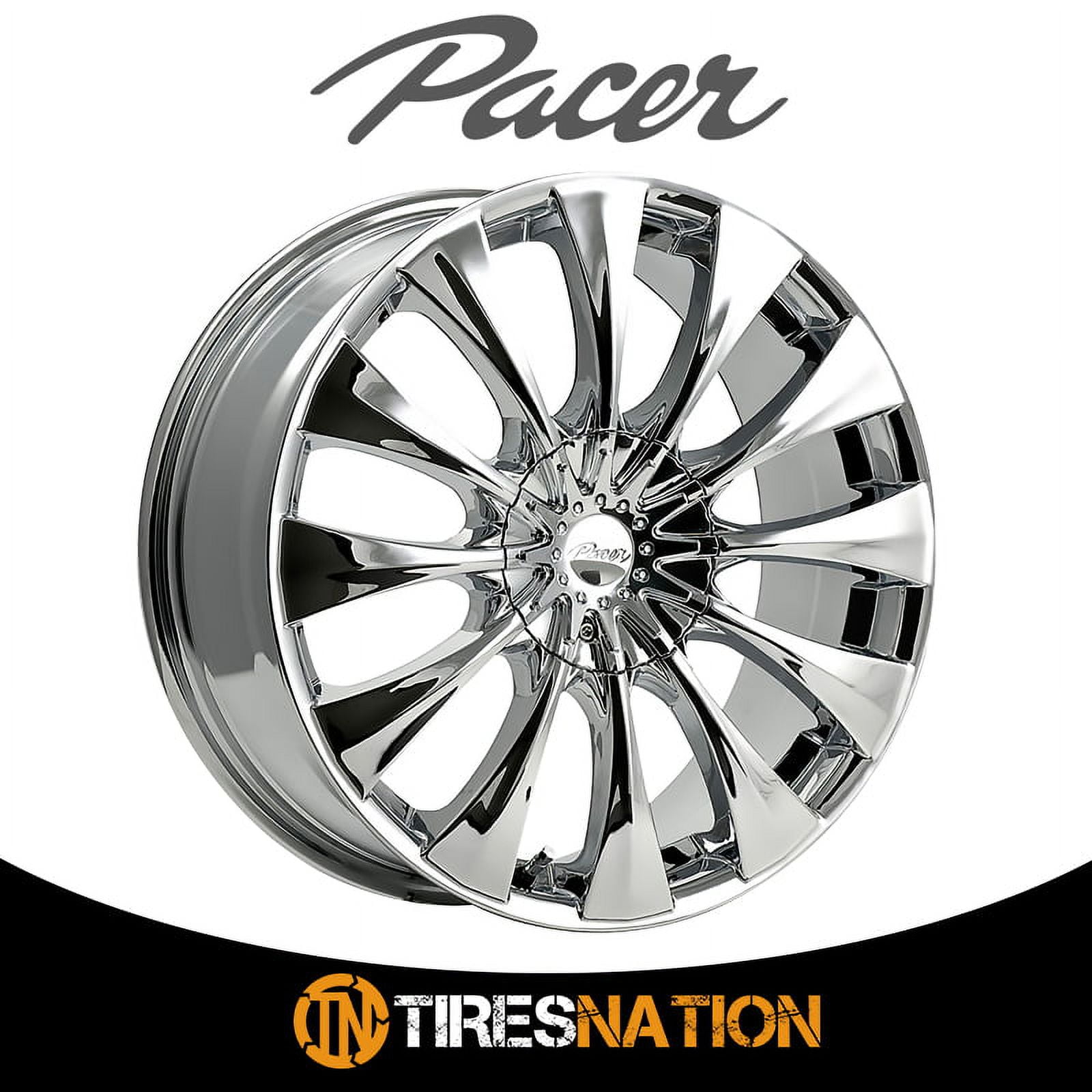 Pacer 776C Silhouette 16x7.5 5x108/5x114.3 +38et Chrome Plated Wheel ...
