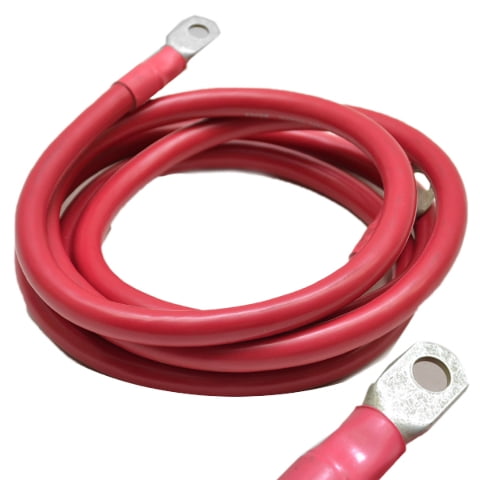Pacer Marine 1/0 AWG Red 8 Ft Boat Battery Cable - Walmart.com