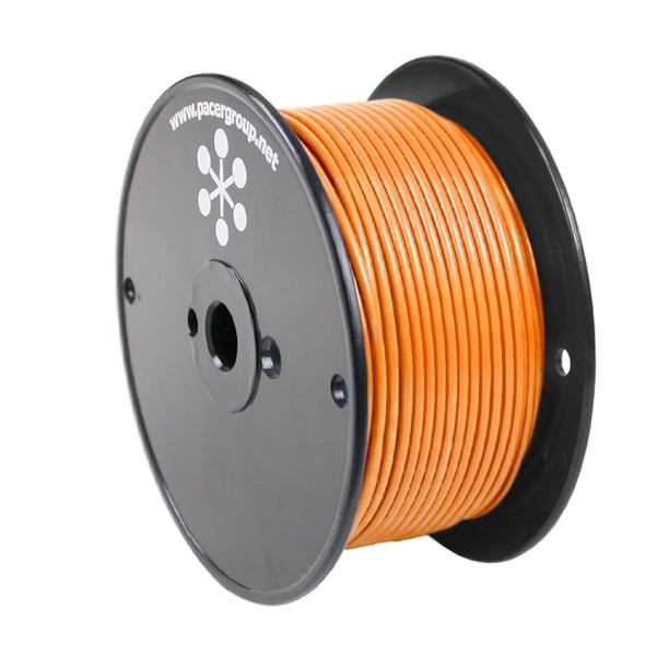 Pacer Orange 14 AWG Primary Wire - 250' - Walmart Business Supplies