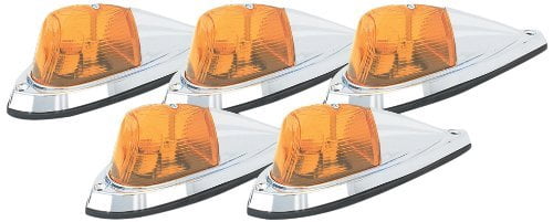 Pacer Performance 20-105 Hi-Five Amber Deluxe Chrome Teardrop Style Cab ...