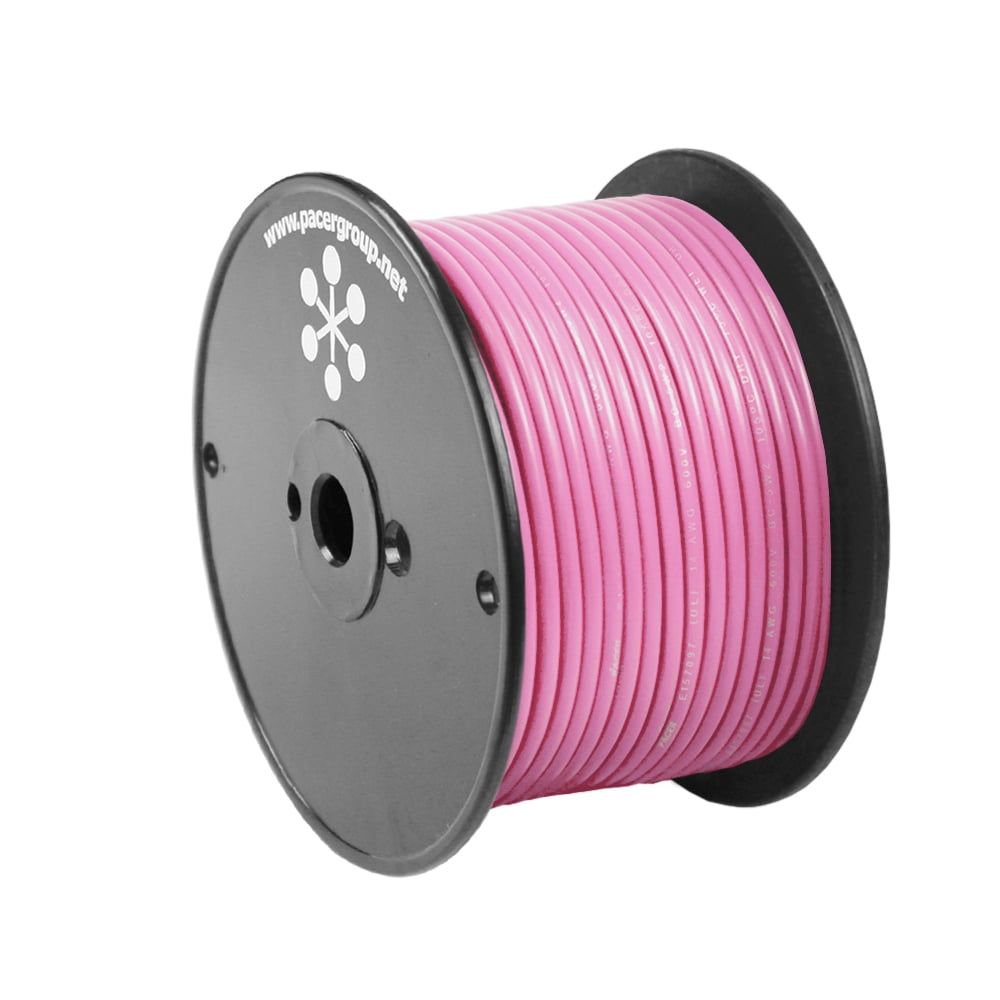 Pacer Pink 14 AWG Primary Wire - 100 [WUL14PK-100] - Walmart Business ...