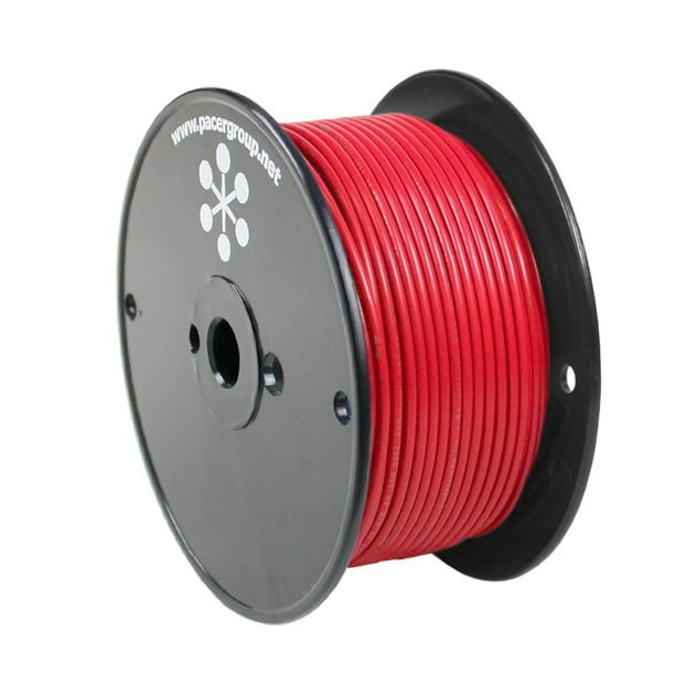Pacer Red 16 AWG Primary Wire - 250' - Walmart Business Supplies