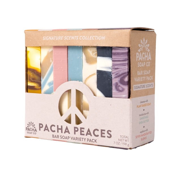 Pacha Soap Co Pacha Peaces Bar Soap Variety Pack - Signature Scents ...