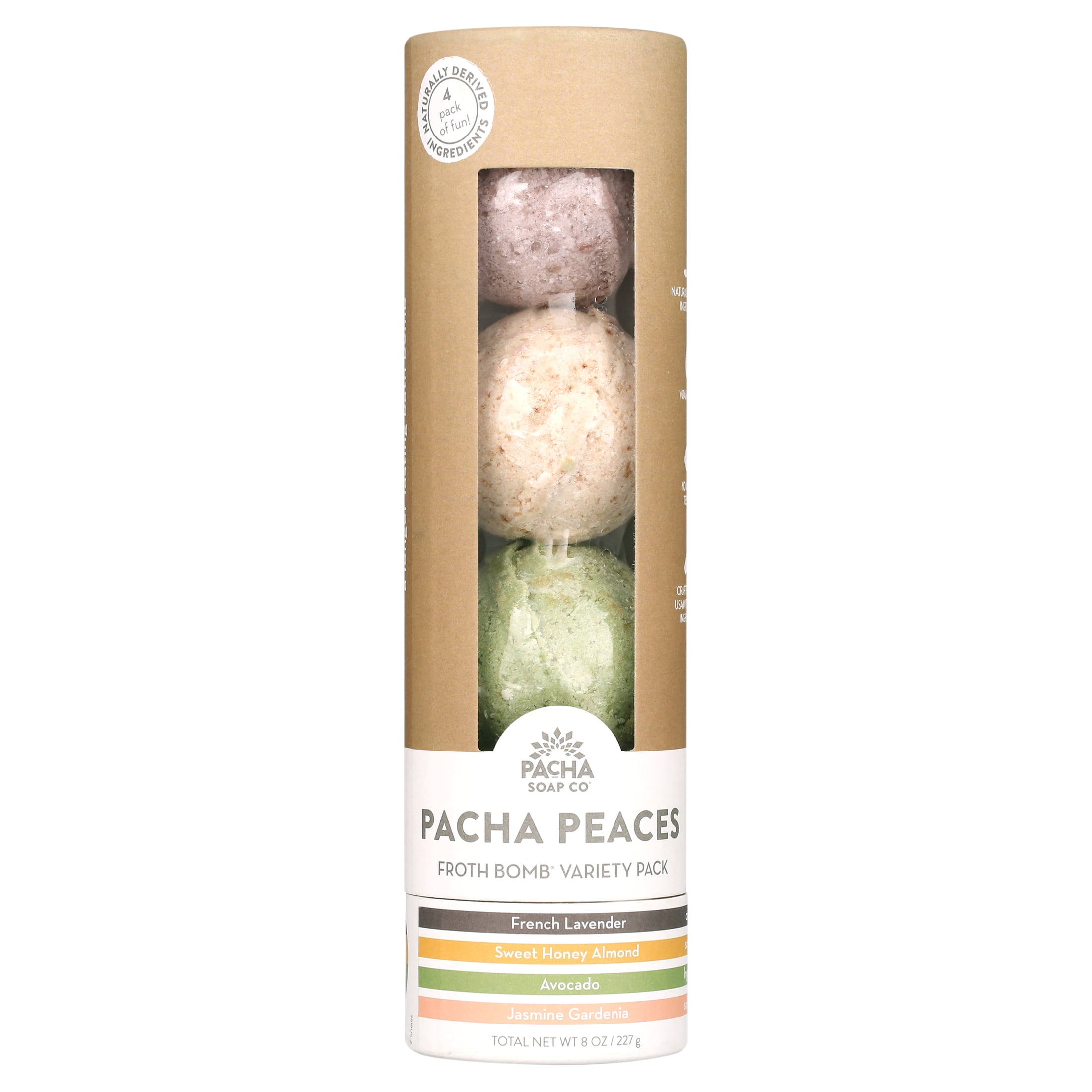 Pacha Soap Co.'s Froth Bomb Peaces, 4 Pack, Assorted, 8 oz - Walmart.com