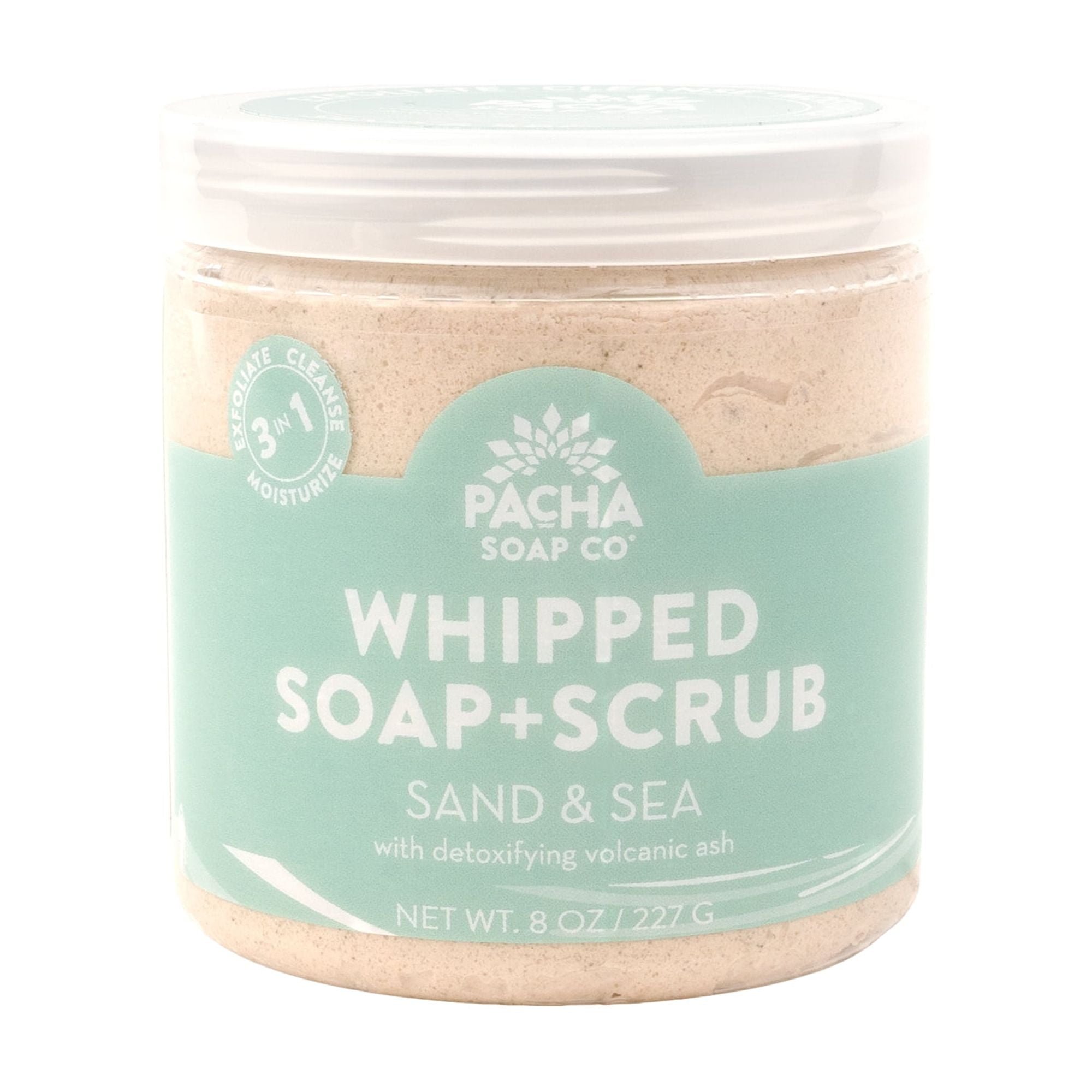 Pacha Soap Company Whipped Soap + Scrub, Sand & Sea, 8 oz - Walmart.com