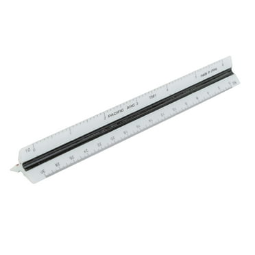 Pacific Arc, Stainless Steel Ruler with Inch (32nd & 64th) and Pica ...