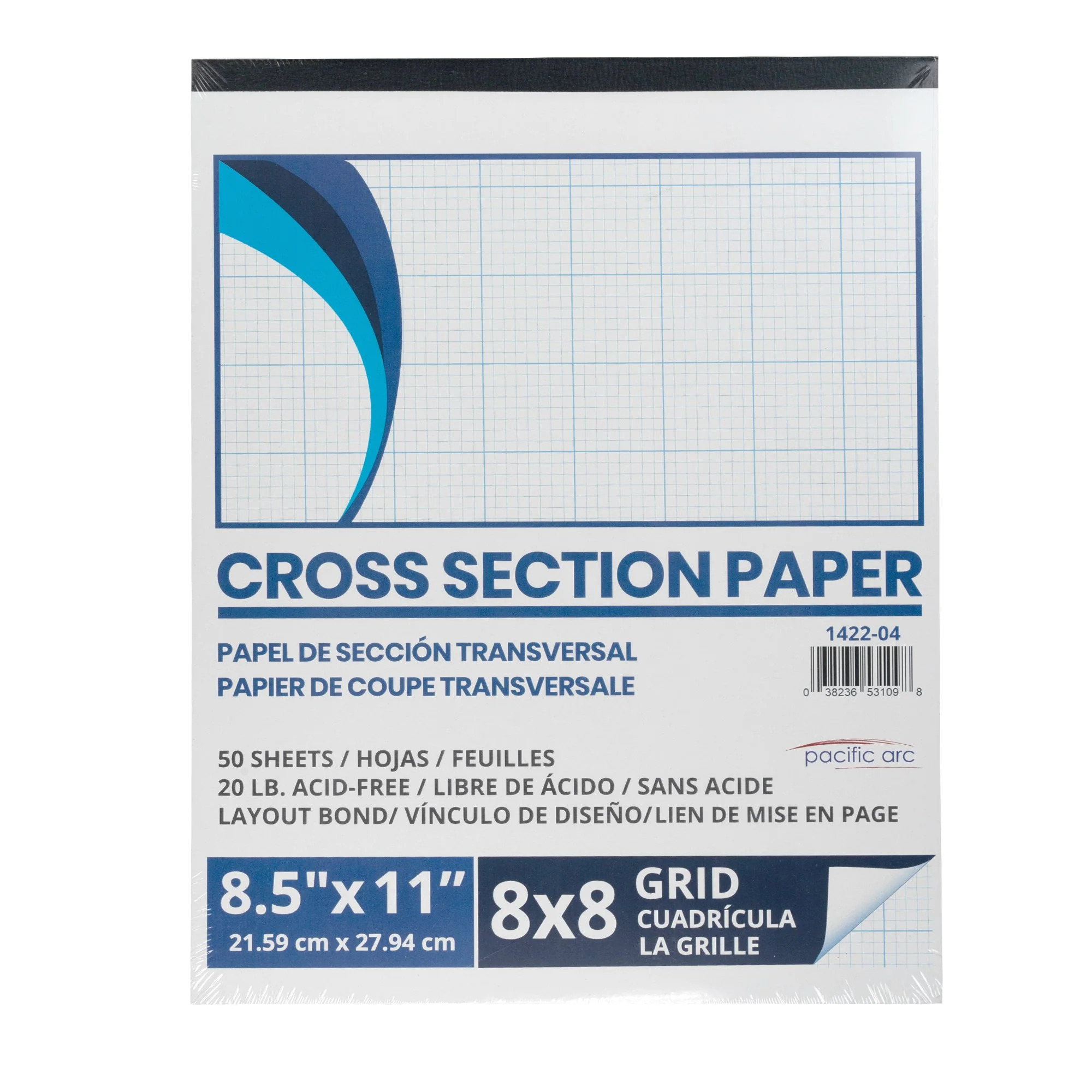 Pacific Arc - Cross Section Paper Pack, 500 Sheets, 8.5 Inch x 11 Inch ...