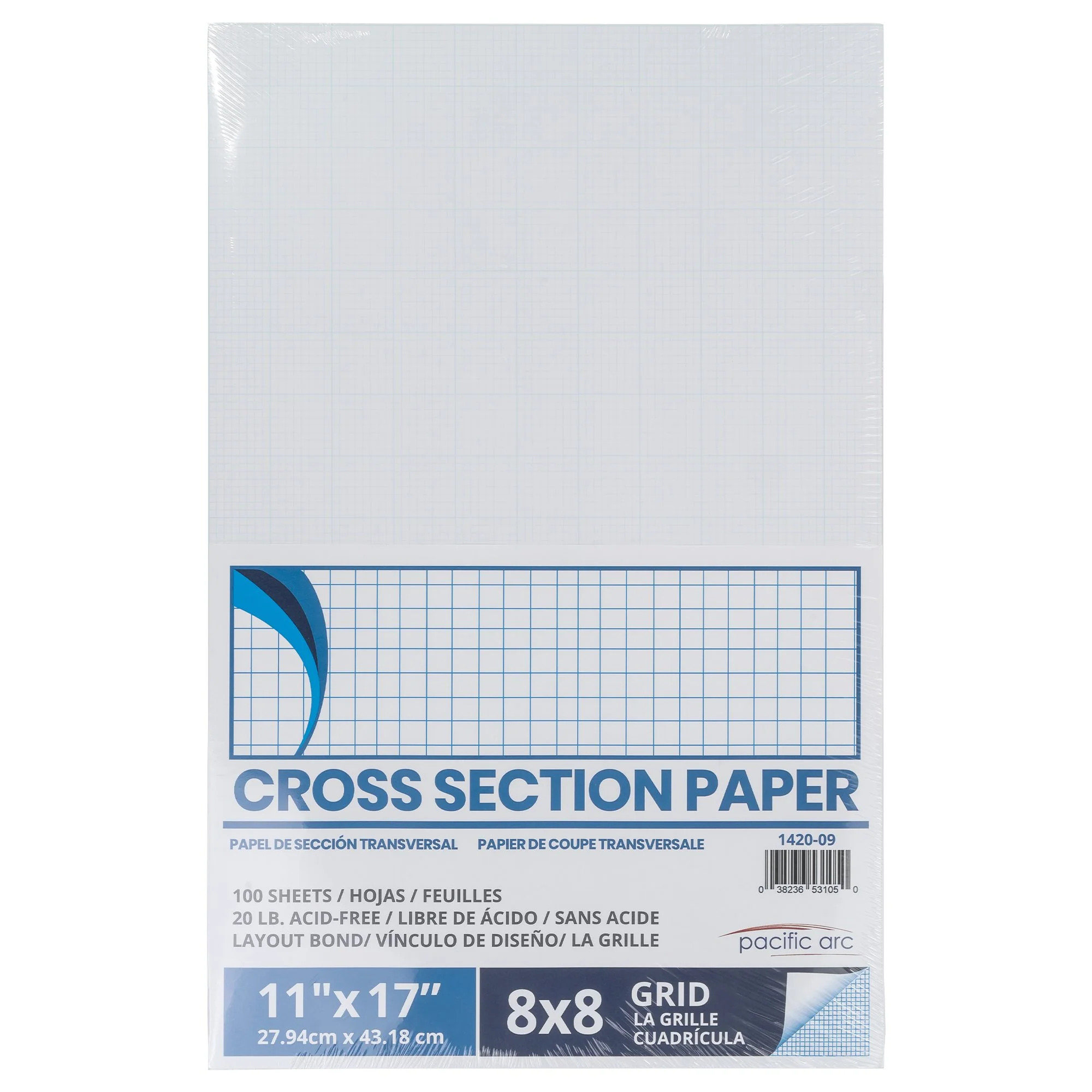 Pacific Arc - Cross Section Paper Pack, 500 Sheets, 8.5 Inch x 11 Inch ...