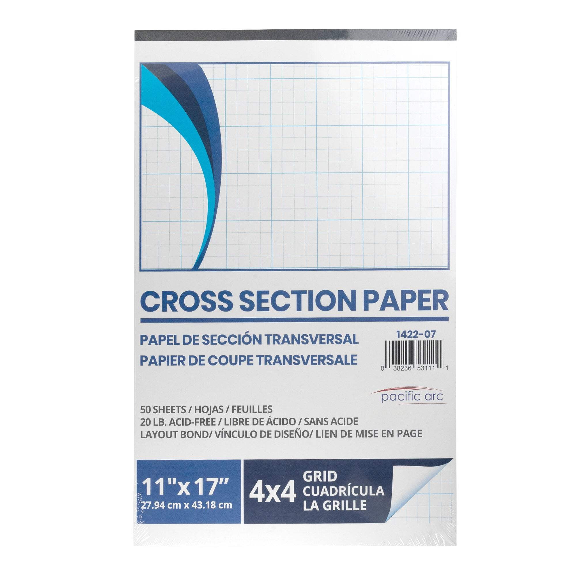 Pacific Arc - Cross Section Paper Pack, 500 Sheets, 8.5 Inch x 11 Inch ...