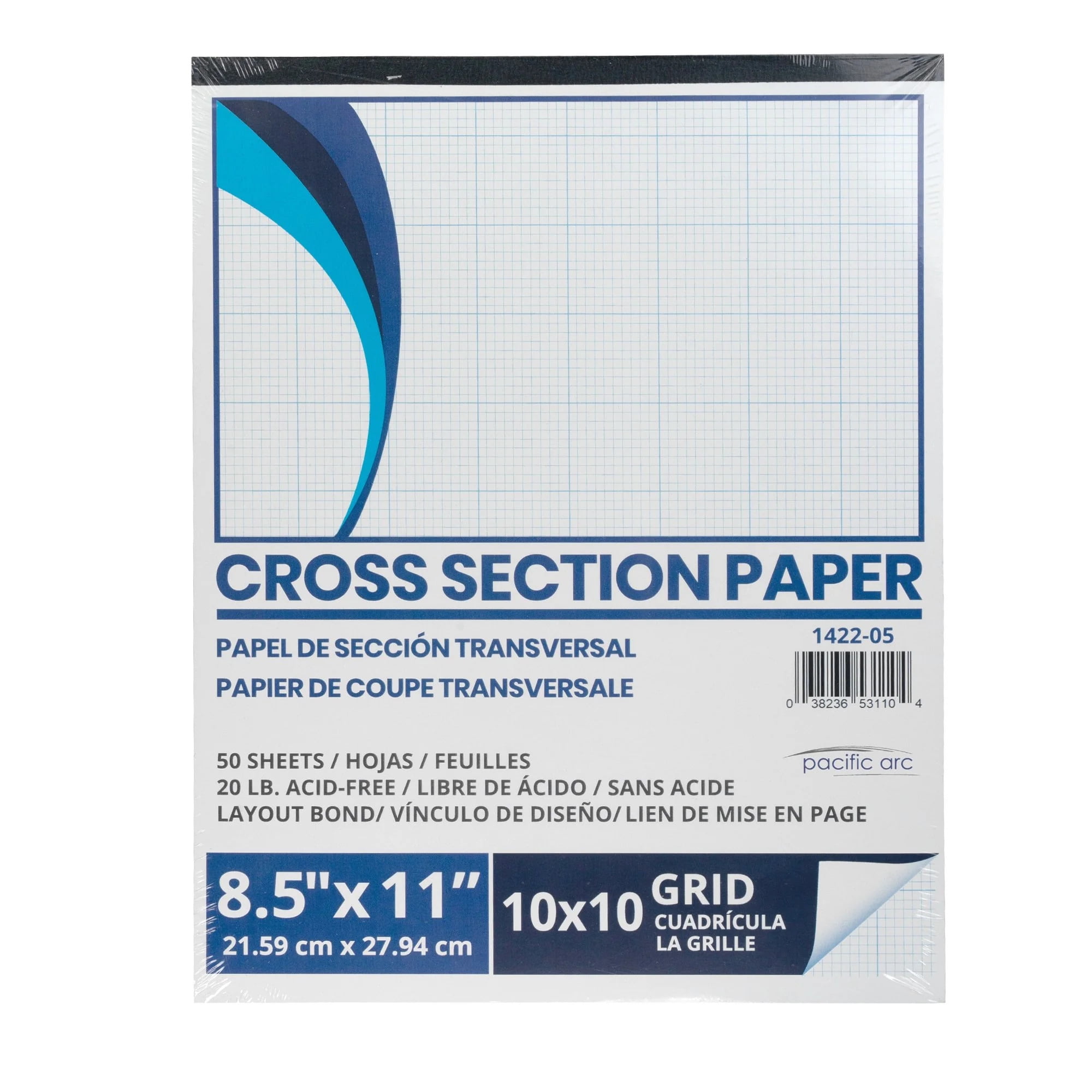 Pacific Arc - Cross Section Paper Pack, 500 Sheets, 8.5 Inch x 11 Inch ...