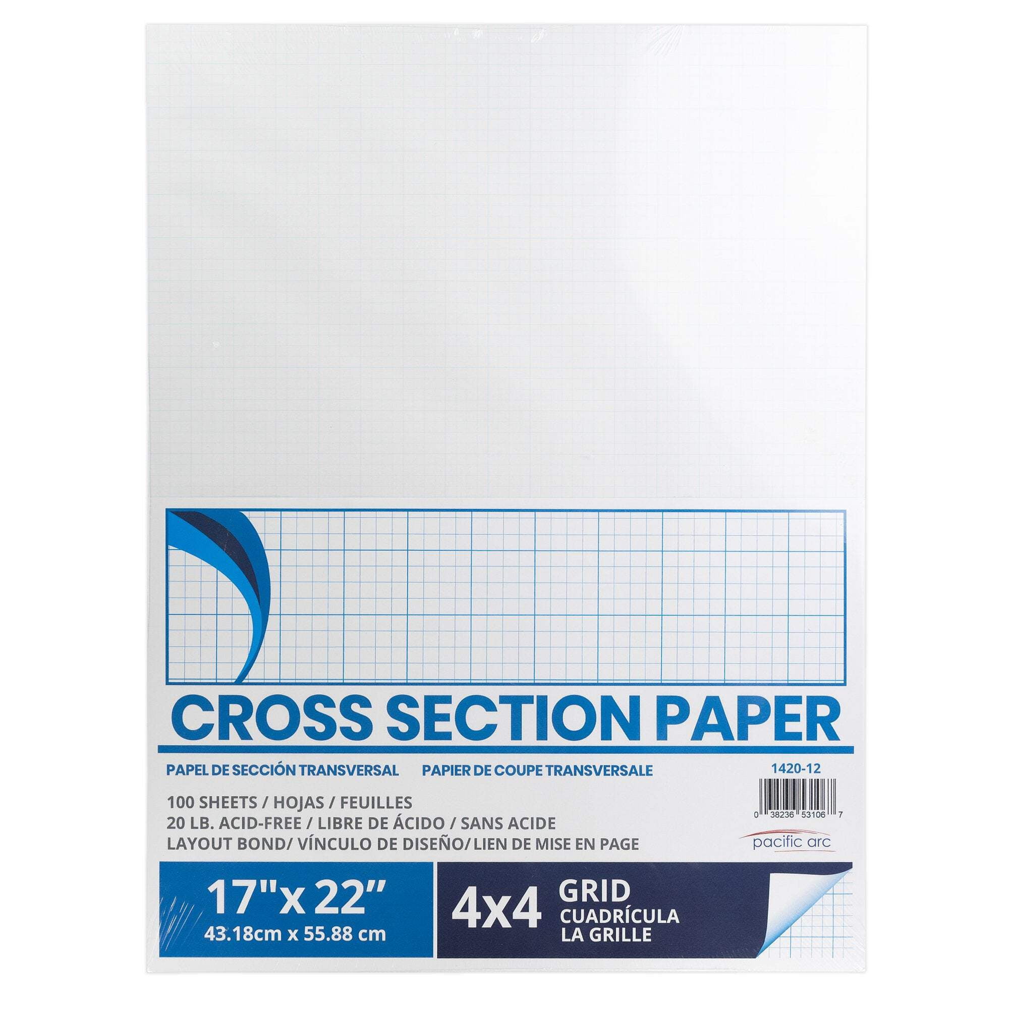 Pacific Arc - Cross Section Paper Pack, 500 Sheets, 8.5 Inch x 11 Inch ...
