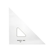 Uxcell Triangle Ruler Square Set 30/60, 45/90 Degrees 17cm/18cm ...
