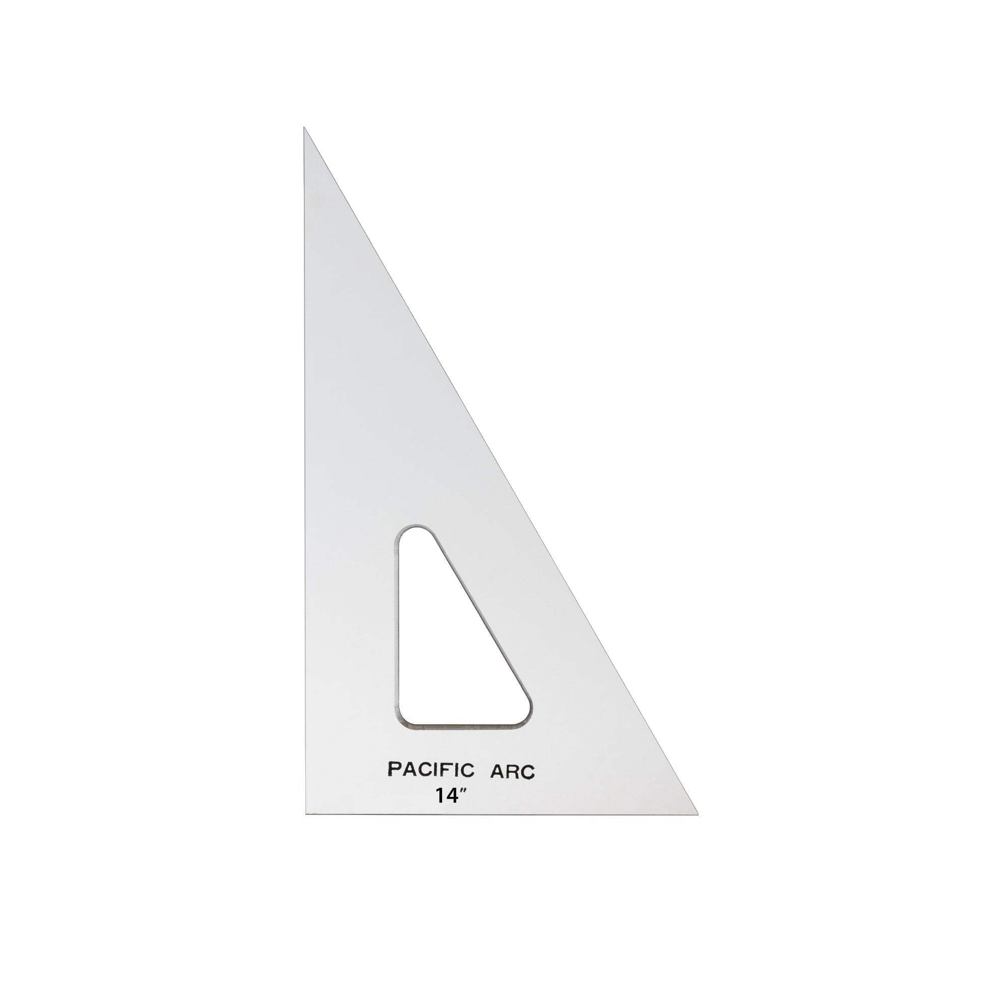 Pacific Arc Drafting Triangle, 14-inch, 30/60/90 Degrees, Clear Acrylic ...