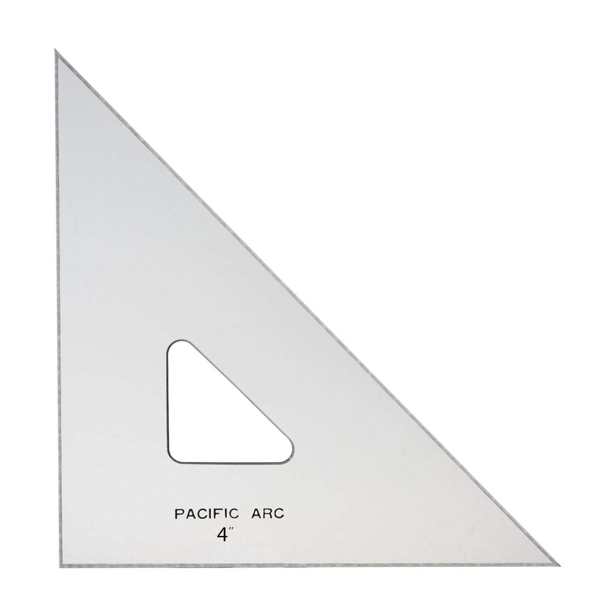 Pacific Arc Drafting Triangle, 4-inch, 45/90 Degrees, Topaz - Walmart.com
