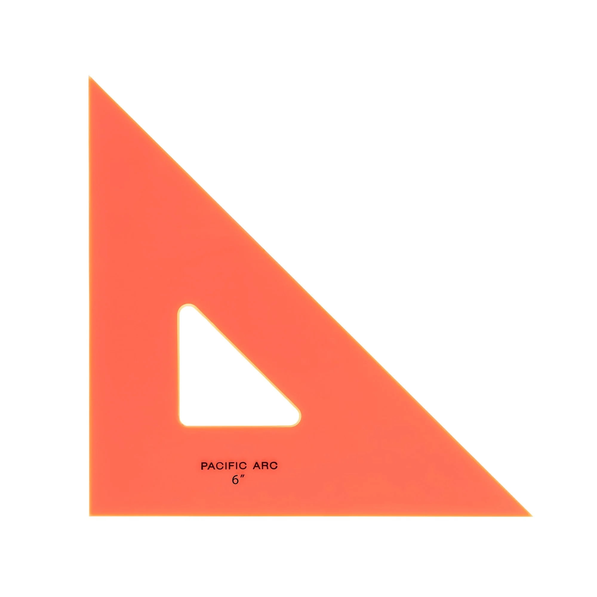 Pacific Arc Drafting Triangle, 6-inch, 45/90 Degrees, Fluorescent ...