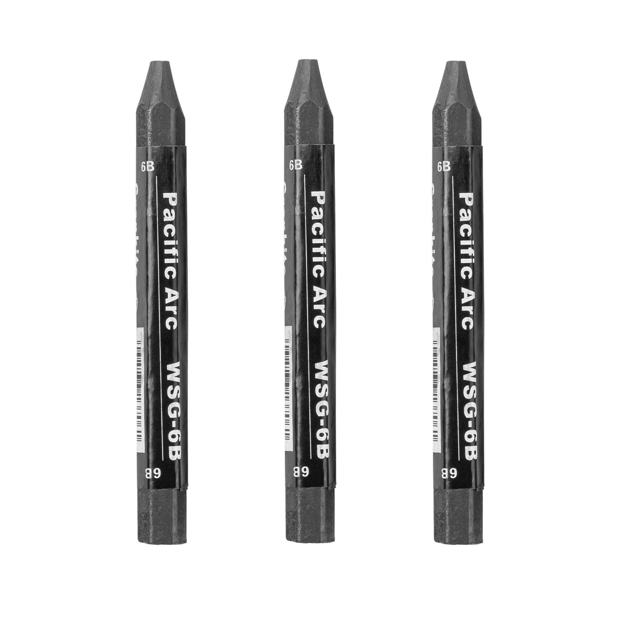 Pacific Arc - Jumbo Water Soluble Graphite Sticks Set of 3, Soft 12B ...