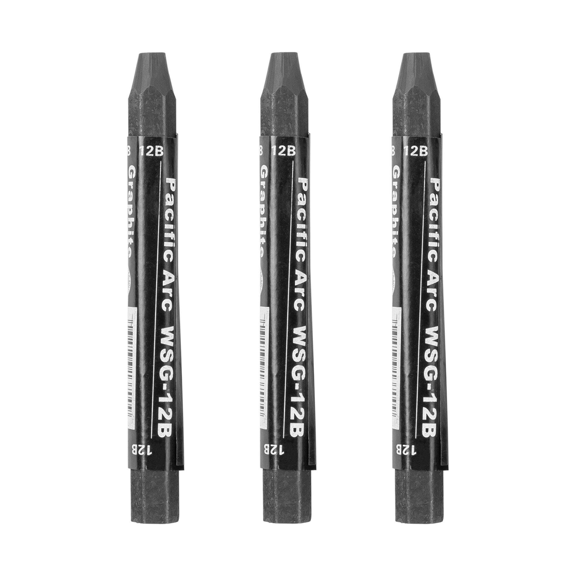 Pacific Arc - Jumbo Water Soluble Graphite Sticks Set of 3, Soft 12B ...