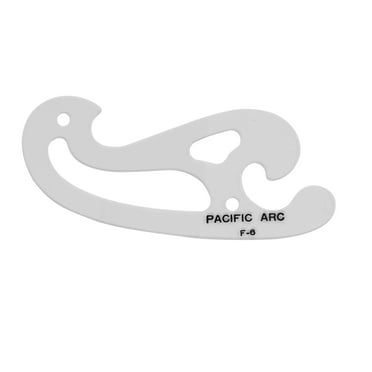 Pacific Arc's 180 degree Plastic Protractor Clear Ruler - Walmart.com