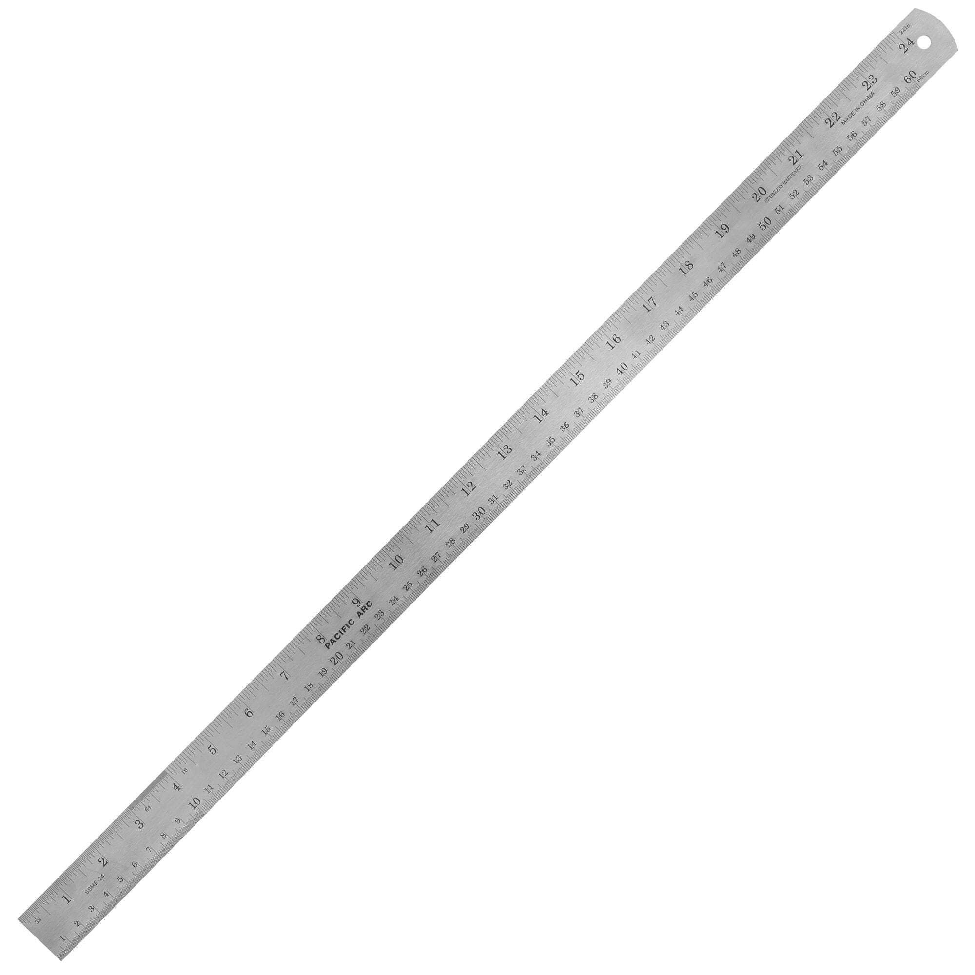 Pacific Arc, Stainless Steel Ruler with Inch/Metric Conversion Table ...