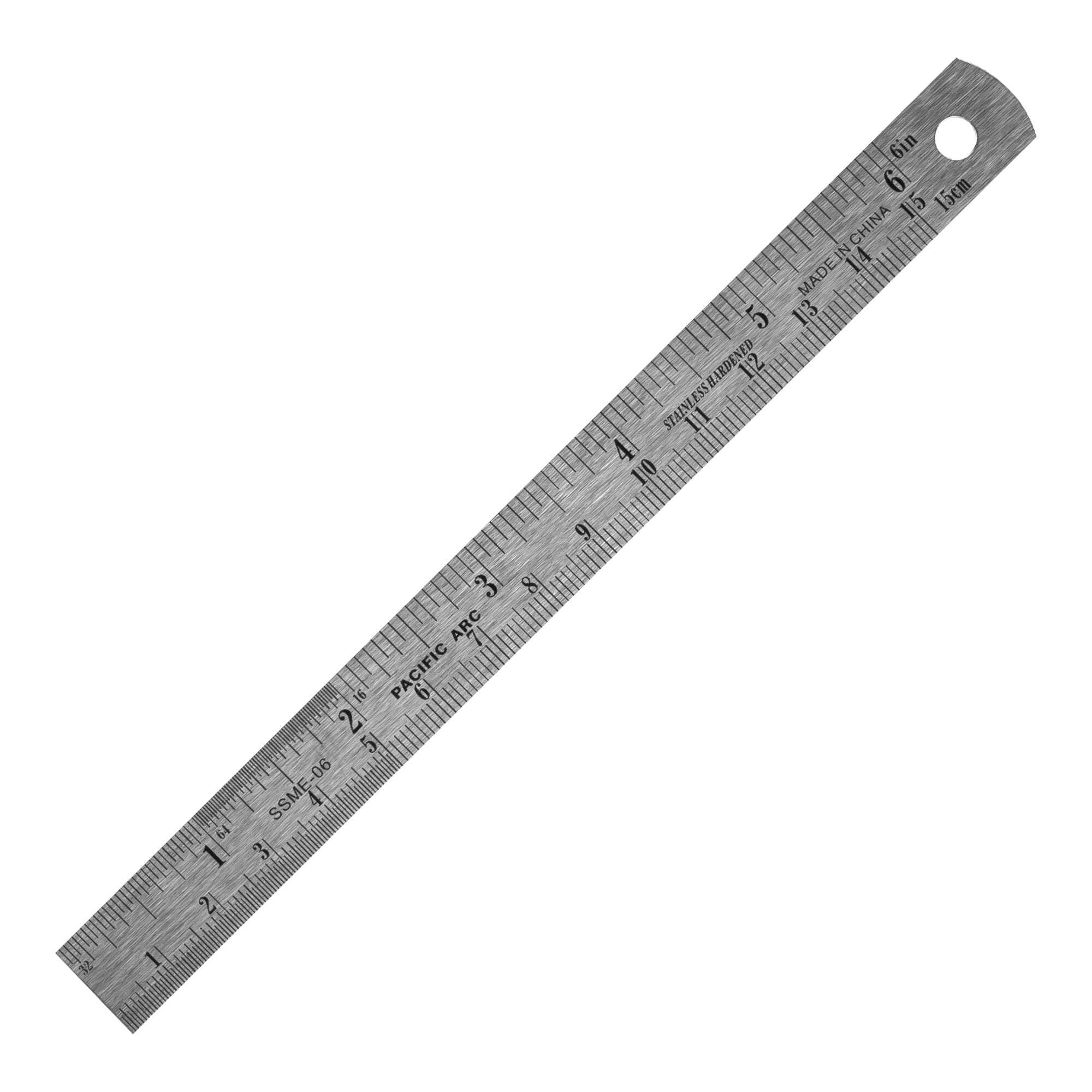 Stainless Steel Ruler, Durable, Acid-Etched Metric and Inch Markings ...