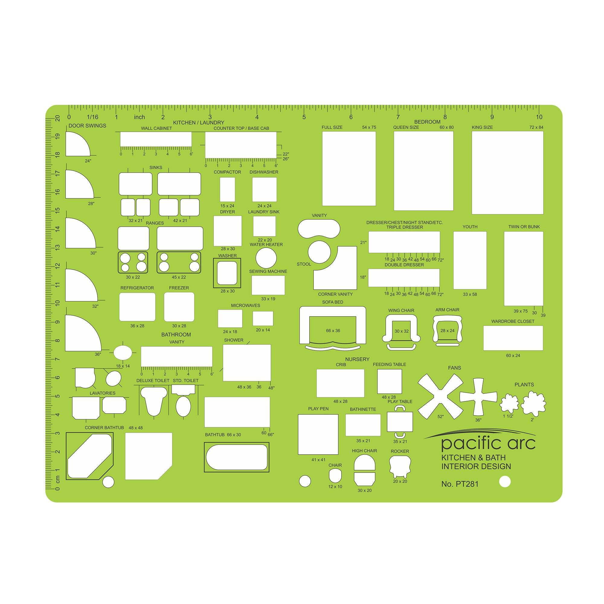 Pacific Arc Template Guides - Walmart.com