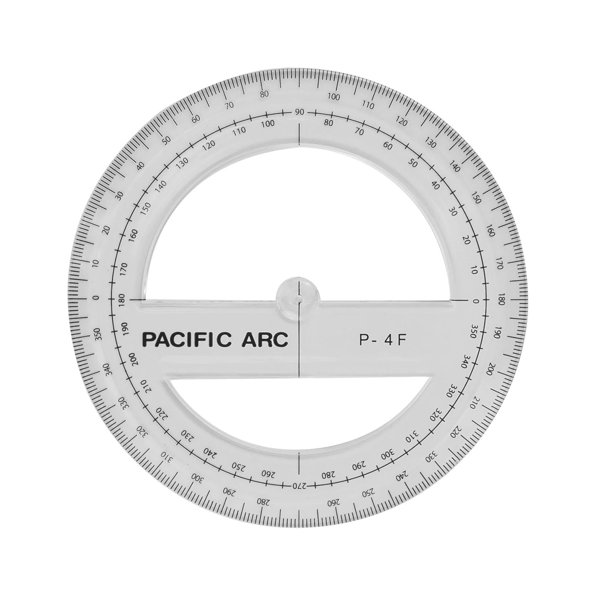Pacific Arc's 180 degree Plastic Protractor Clear Ruler - Walmart.com