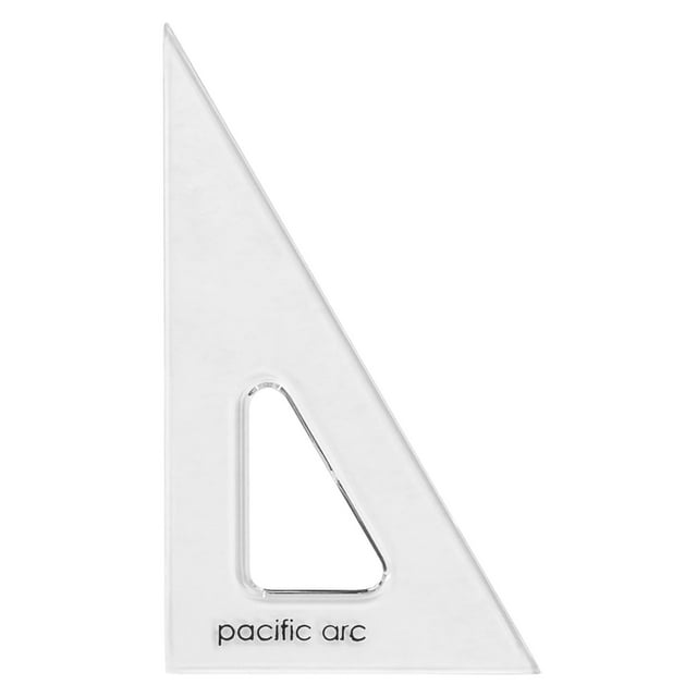 Pacific Arc's Scholastic Triangle - 4 inch - Clear - 30/60 Angle ...