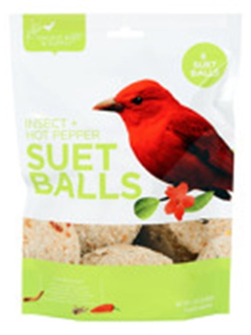 Pacific Bird & Supply Co. Insect + Hot Pepper Suet Balls, 6pk - Walmart.com