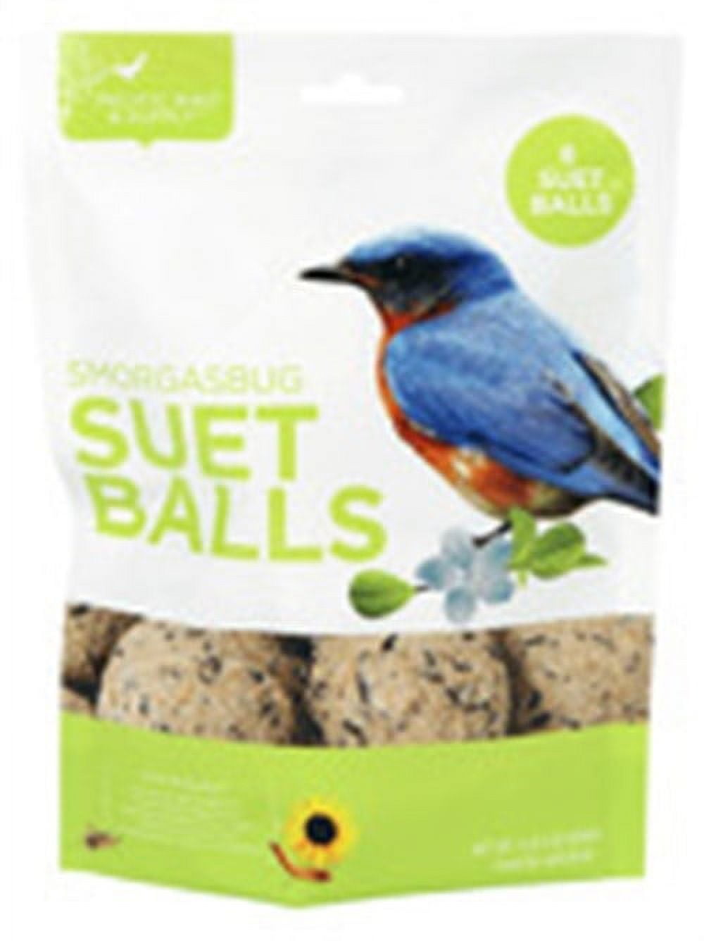 Pacific Bird Suet Balls 6pk with Insect Hot Pepper for Wild Insectivorous Birds - Walmart.com